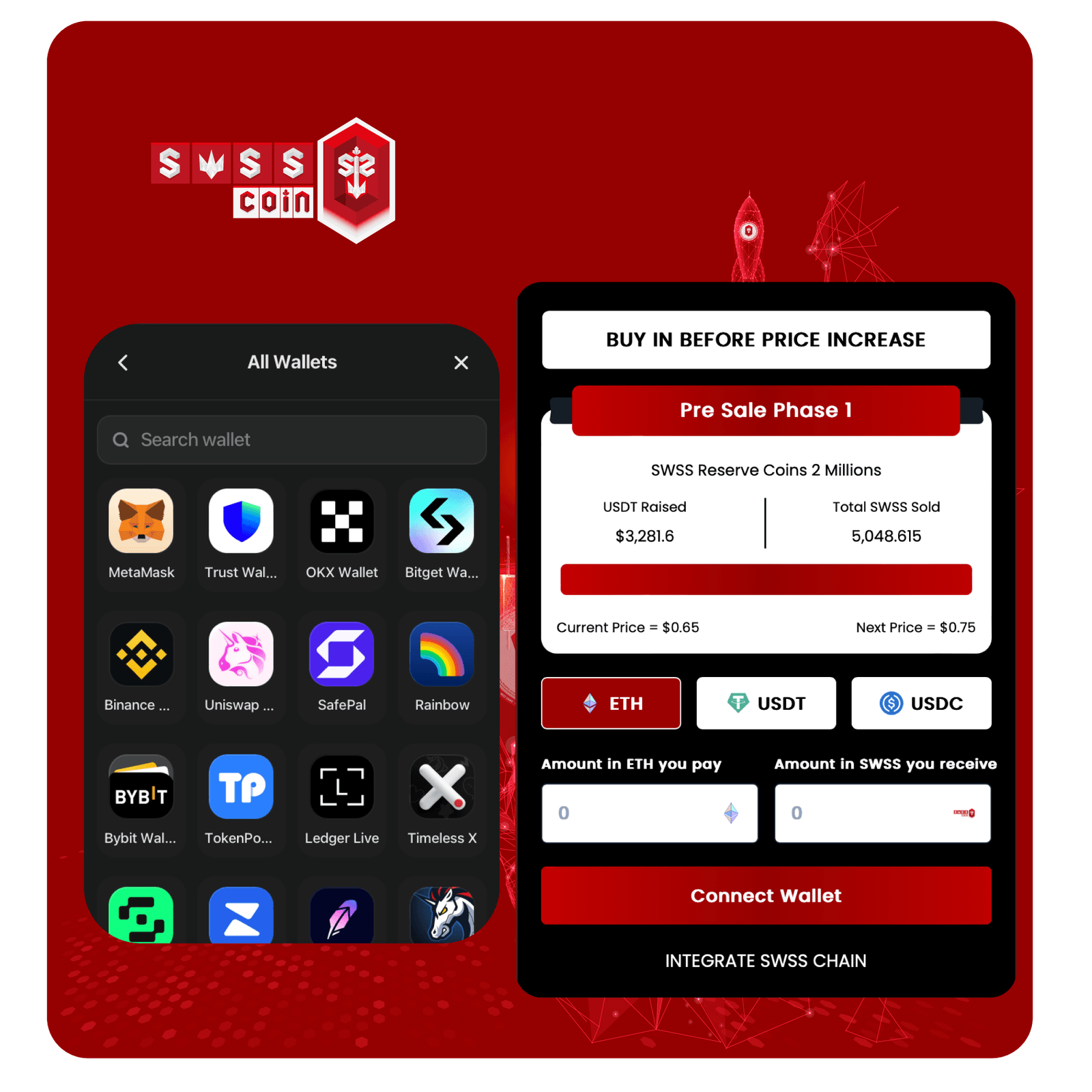 SWSS LaunchX | Create and Launch Tokens on Multiple Blockchains